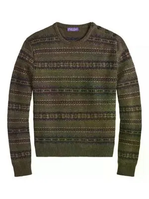 Ralph Lauren Purple Label Patterned Sweaters For Men