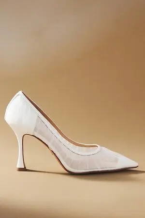 Lola Cruz Pleated Tulle Pumps
