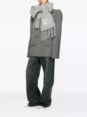Acne Studios Fringed Scarf - Grey