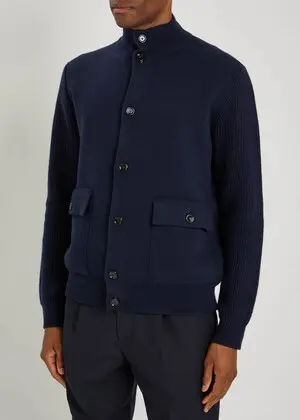 LARDINI Wool-blend Cardigan