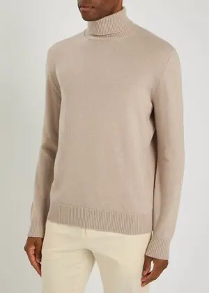 LARDINI Roll-neck Wool Top