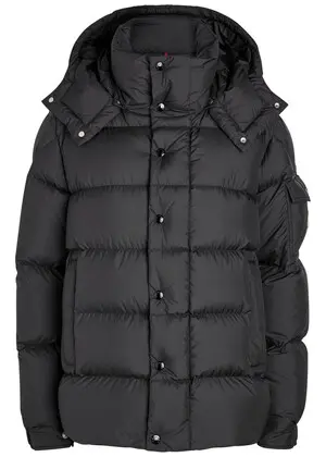 Moncler Maya 70 Hooded Quilted Jacket - Black