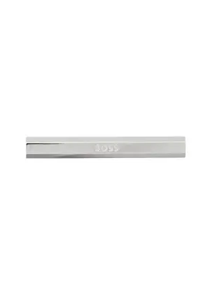 Hugo Boss Logo-engraved Tie Clip - Silver