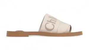 Chloé Woody Flat Mule - Beige