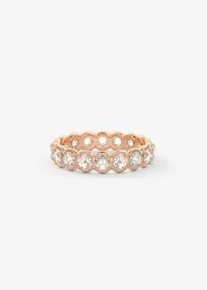 FRANK DARLING The Meringue Rose Cut Diamond Eternity Ring - Yellow Gold