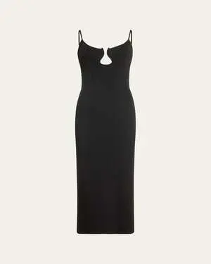 Ramy Brook Sloan Knit Midi Dress - Black