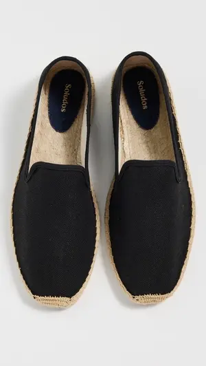 Soludos The Smoking Slipper Espadrilles - Noche Black