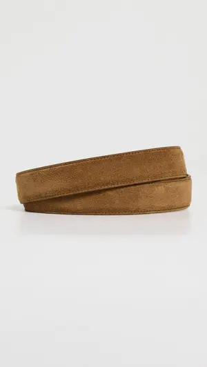 Veronica Beard Suede Harness Belt With Gold-tone Hardware