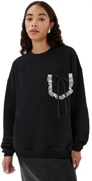 TANNER FLETCHER Bow Pocket Sweatshirt