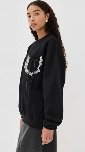 TANNER FLETCHER Bow Pocket Sweatshirt