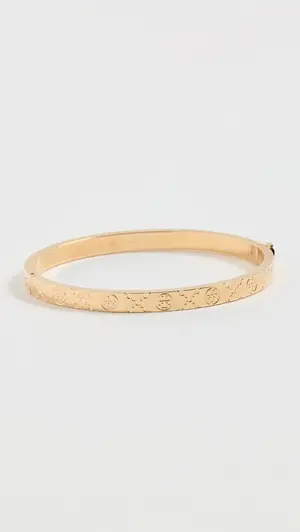 Tory Burch Thin Icon T Monogram Hinge Bracelet