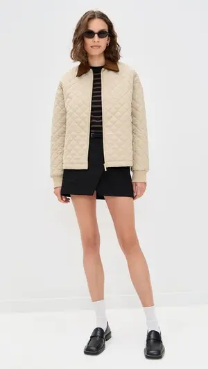 WAYF Quinn Quilted Barn Jacket