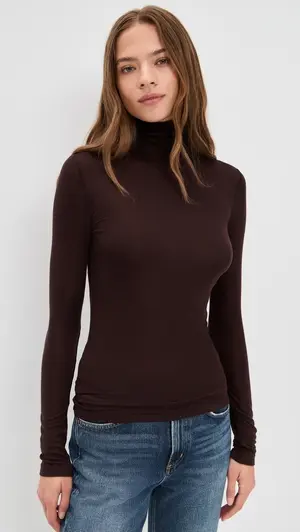AGOLDE Pascale Turtleneck Top - Root