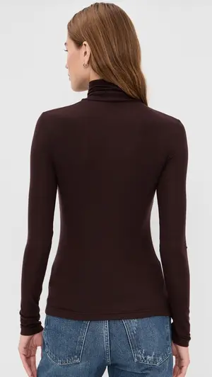 AGOLDE Pascale Turtleneck Top - Root