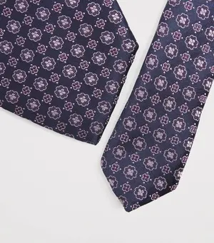 Eton Silk Floral Neck Tie