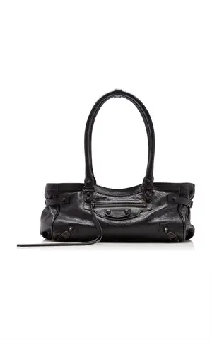 Balenciaga Le City East West Leather Bag - Black