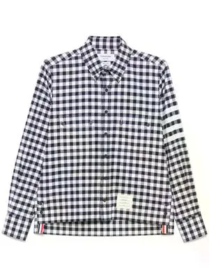 Thom Browne Gingham-pattern Shirt - Blue