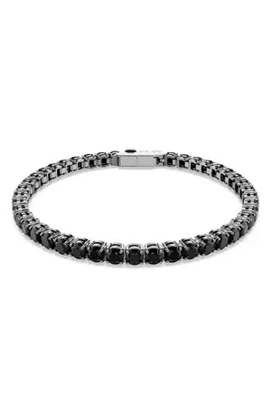 SWAROVSKI Matrix Tennis Bracelet - Black