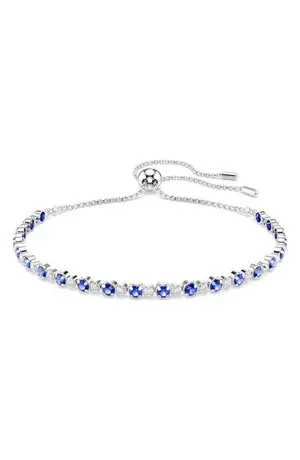 SWAROVSKI Matrix Slider Tennis Bracelet - Blue/silver