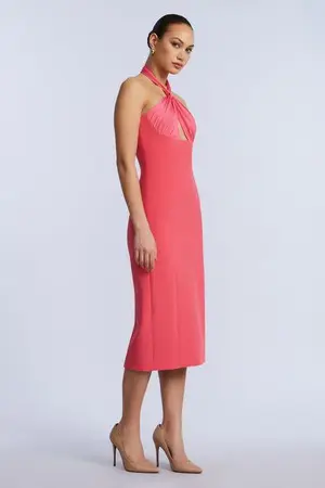 Bcbgmaxazria Stretch Crepe Midi Dress