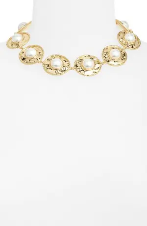 FRASIER STERLING Athens Faux Pearl Necklace