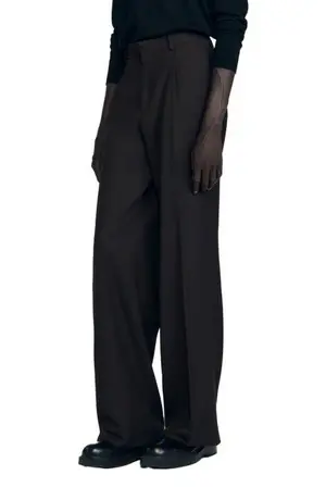 Sandro Classic Fit Wool Suit Trousers