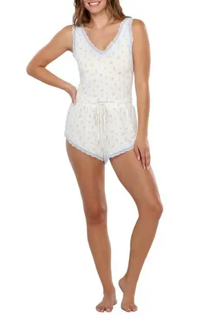 Honeydew Intimates Mellow Out Lace Trim Pajamas - Dandelions