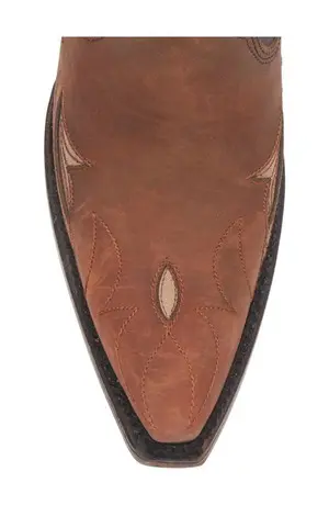 CIRCLE G Floral Embroidered Western Boot - Camel