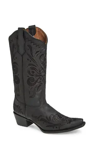 Embroidered Western Boots