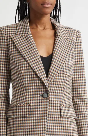 Veronica Beard Livvy Check Dickey Jacket