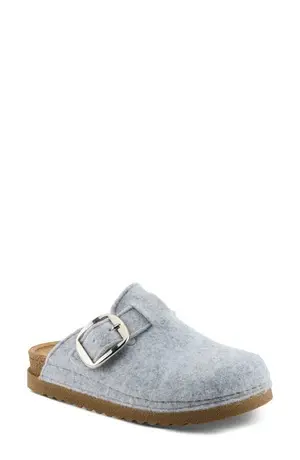 SPRING STEP SHOES Giller Boiled Wool Clogs - Light Grey