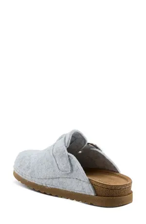 SPRING STEP SHOES Giller Boiled Wool Clogs - Light Grey