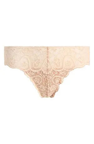 Commando Tulip' Lace Thong - Ivory