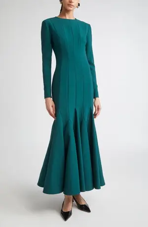 Women's Fit-and-Flare Stretch Crepe Dresses