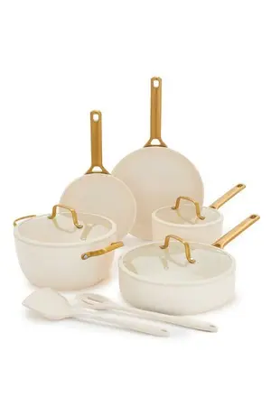 GREENPAN Reserve Pro 10-piece Ceramic Nonstick Cookware Set - Cream