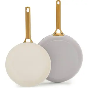 GREENPAN Reserve Set Of 2 Ceramic Nonstick Frying Pans - Taupe