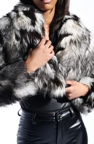 AZALEA WANG Arias Faux Fur Coat