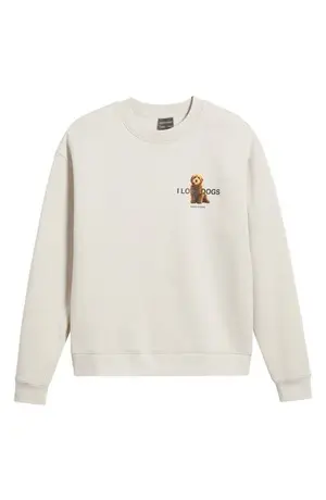 SANTO STUDIO I Love Dogs Graphic Sweatshirt