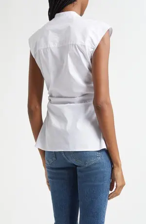 Veronica Beard Joon Stretch-poplin Shirt