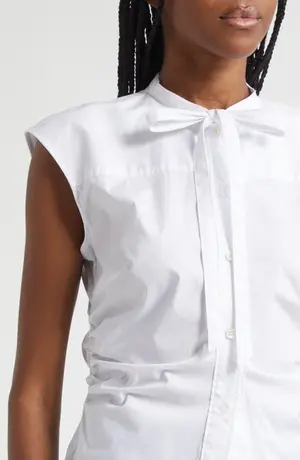 Veronica Beard Joon Stretch-poplin Shirt