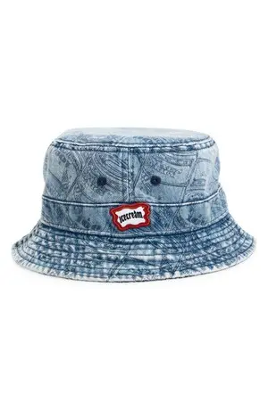 ICECREAM Americano Cotton Denim Bucket Hat - Caramel