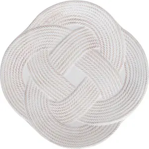 JULISKA Le Panier Mystic Knot Dessert/salad Plate - Whitewash