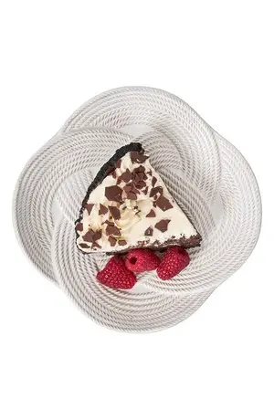 JULISKA Le Panier Mystic Knot Dessert/salad Plate - Whitewash
