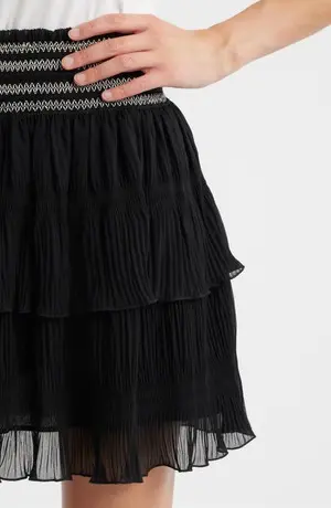 BOSS Plissé Miniskirt
