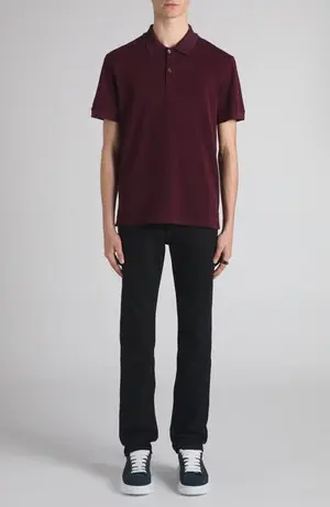 Alexander McQueen Logo Jacquard Collar Polo