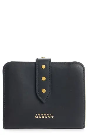 Isabel Marant Oskan Leather Wallet - Black