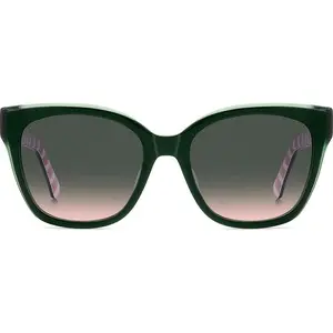 Kate Spade New York Daesha 55mm Square Sunglasses - Green/green Pink