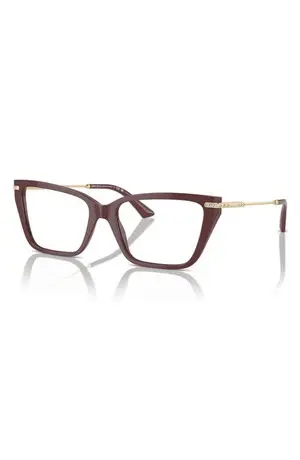 JIMMY CHOO 53mm Cat Eye Optical Glasses
