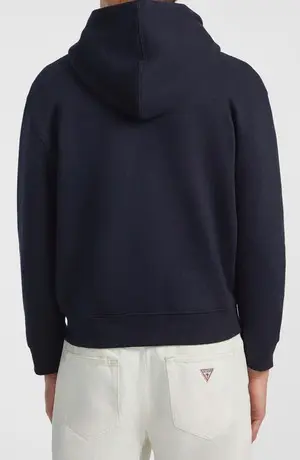 Guess Regular Fit Embroidered Logo Zip Hoodie