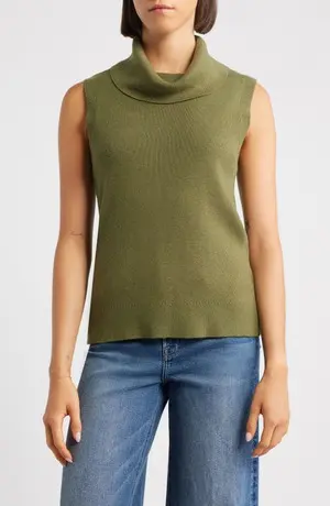 Women's Sleeveless Turtleneck Sweaters